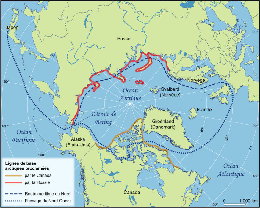 Océan Arctique 2020-2050 : nouvelles routes maritimes et changement de ...